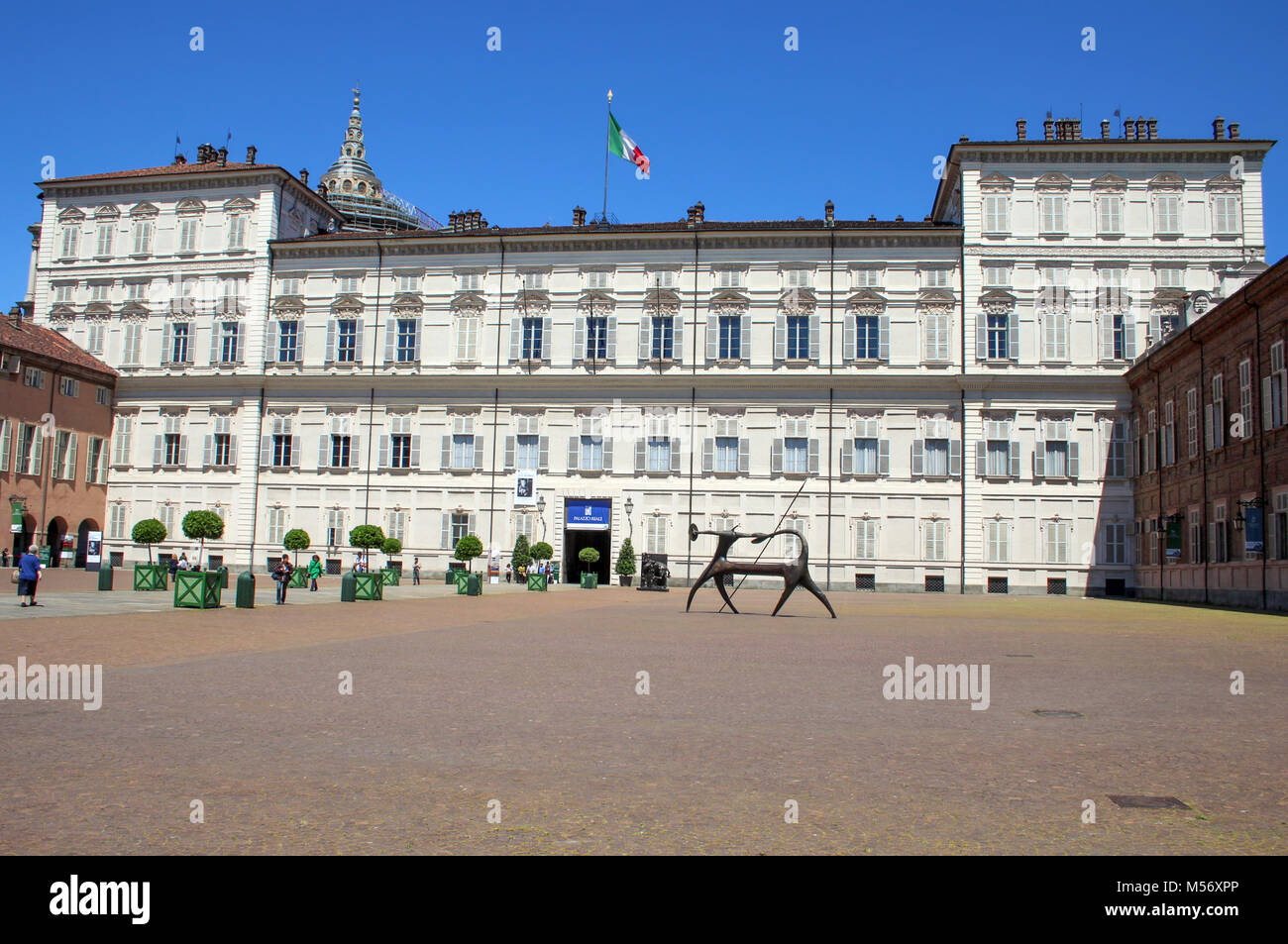 View of the Royal Palace (Palazzo Reale) of Turin (Torino) - Italy ...