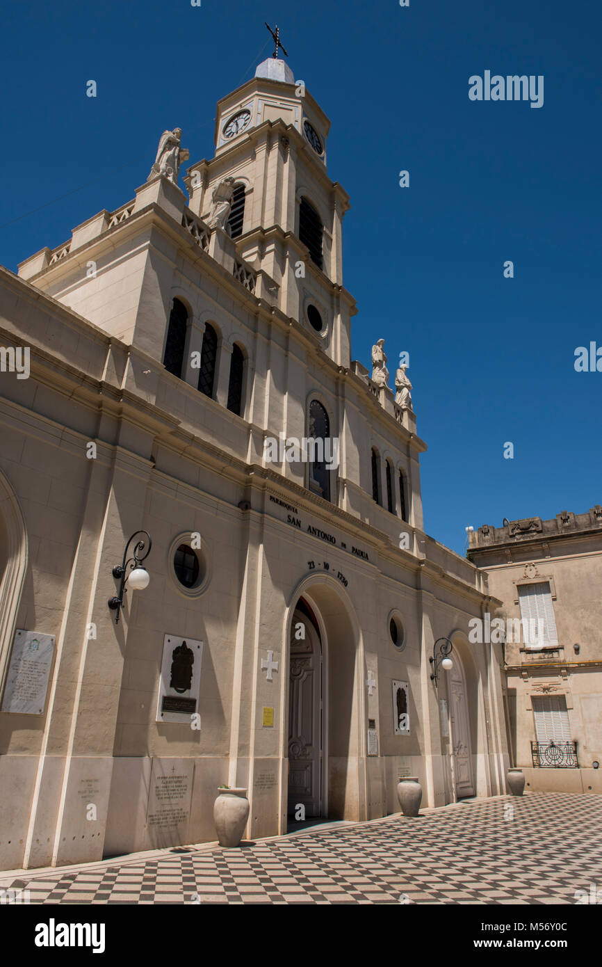 Argentina, Pampas, San Antonio de Areco. Historic church, San Antonio de Padua, circa 1730 Stock ...