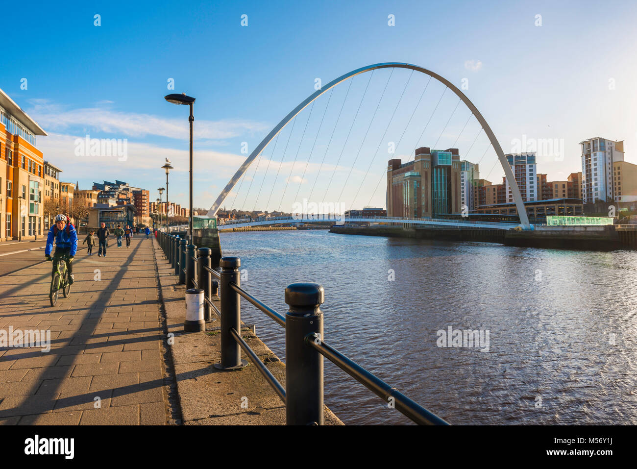 Newcastle upon Tyne Quayside, view of the Quayside showing the ...