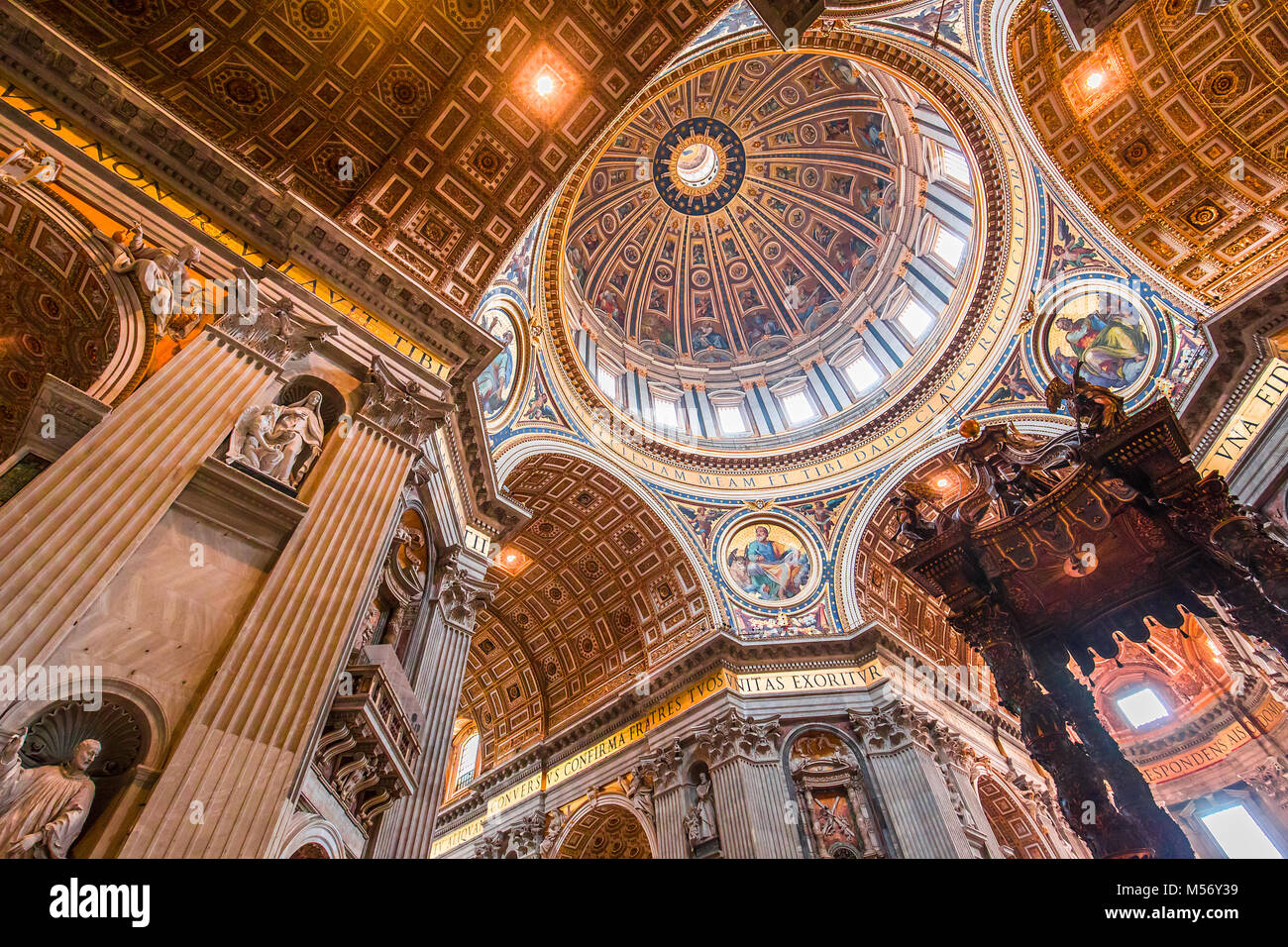 VATICAN CITY, VATICAN – JUNE 15, 2015 : interiors and architectural ...