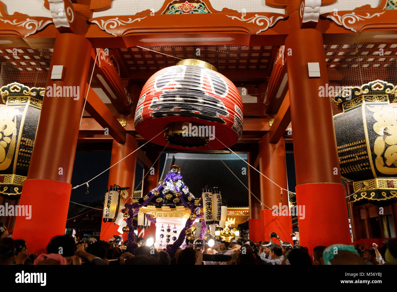 The Sanja Matsuri festival in the Asakusa district takes place every ...