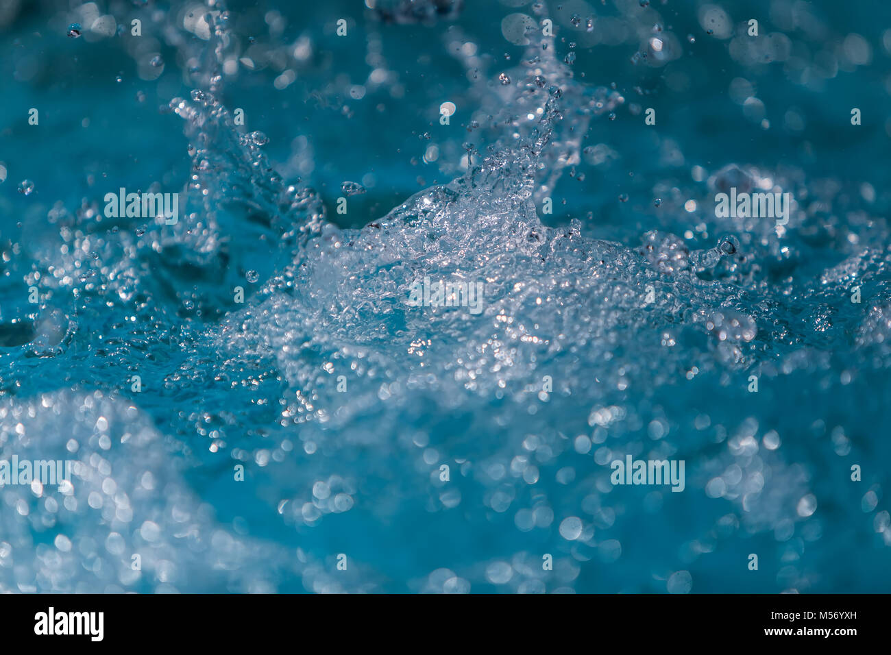 The gush of water of a fountain. Splash of water in the fountain ...