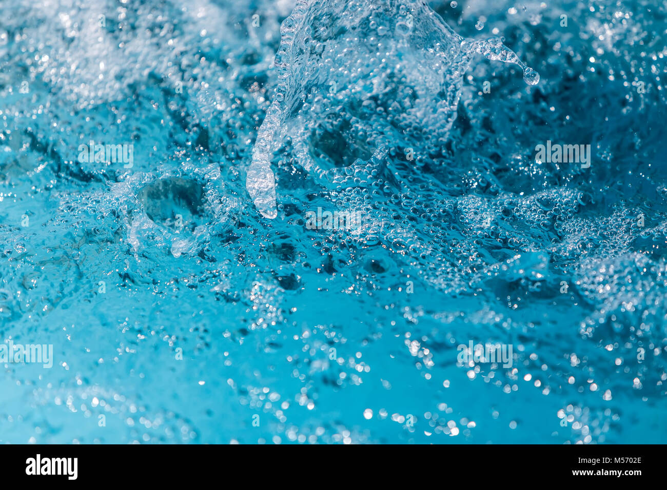 The gush of water of a fountain. Splash of water in the fountain ...