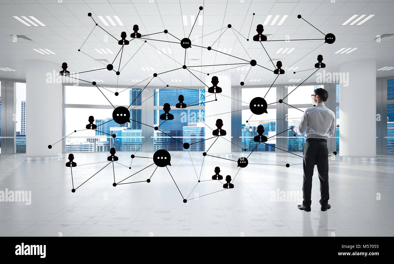 Networking and social communication concept as effective point for ...