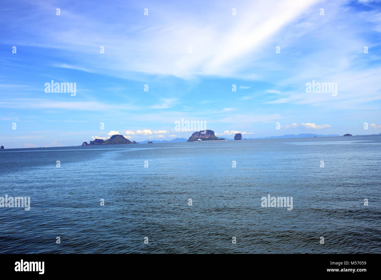 Landscape view of Andaman sea from ferry Stock Photo - Alamy