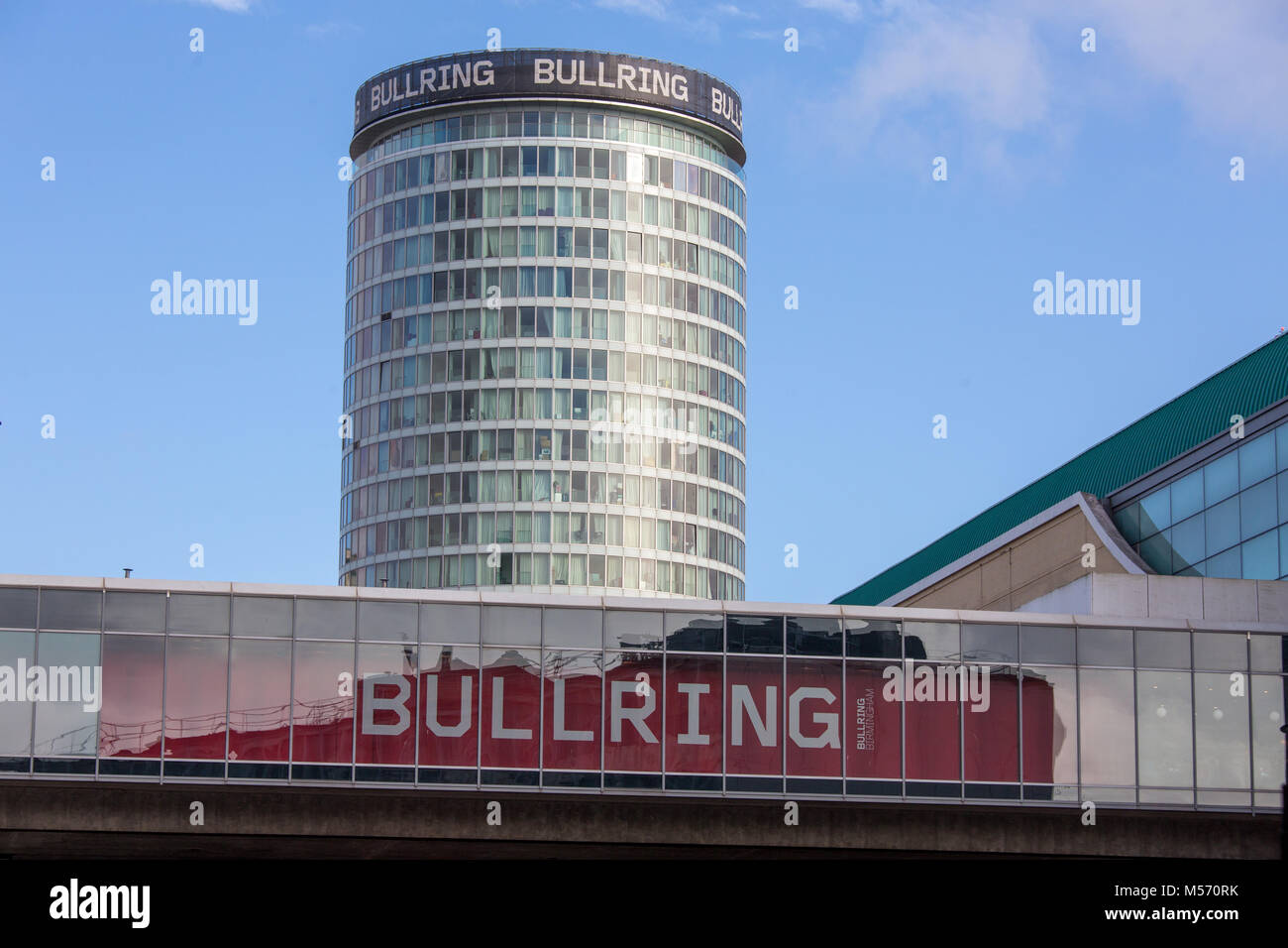 The Rotunda building Birmingham seen through the Bullring shopping ...
