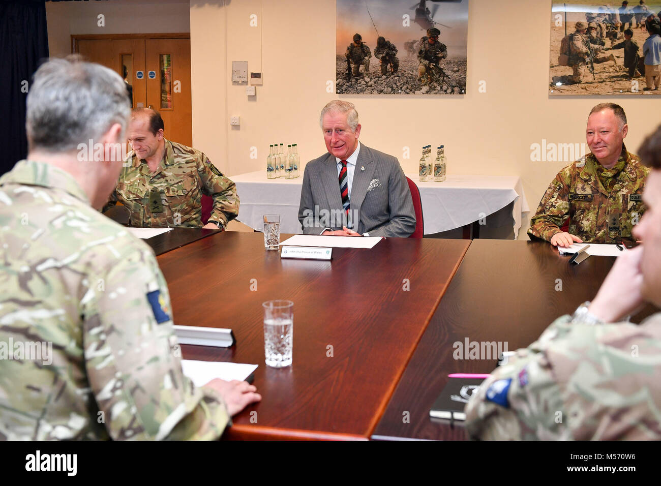 The Prince of Wales meets with high ranking NATO officers of various ...