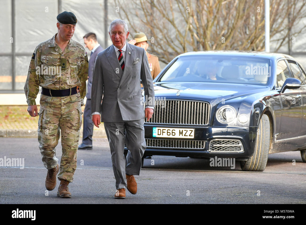 The Prince of Wales arrives, accompanied by Commander Allied Rapid ...