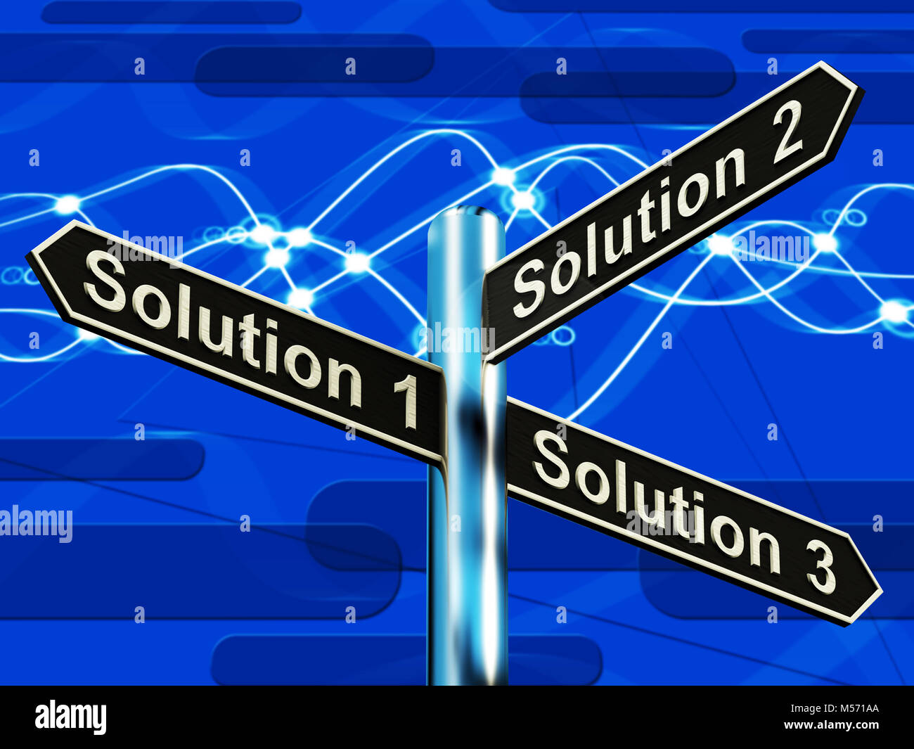 Solution 1 2 or 3 Choice Shows Strategy Options Decisions 3d ...