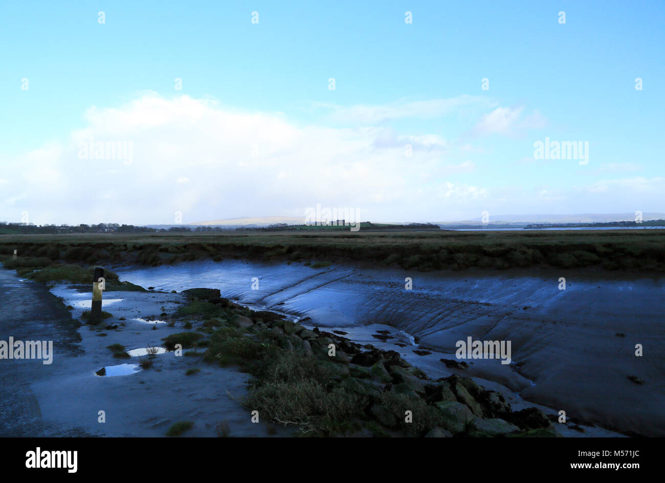 View from The Basin between Sunderland Point and Overton River Lune at ...