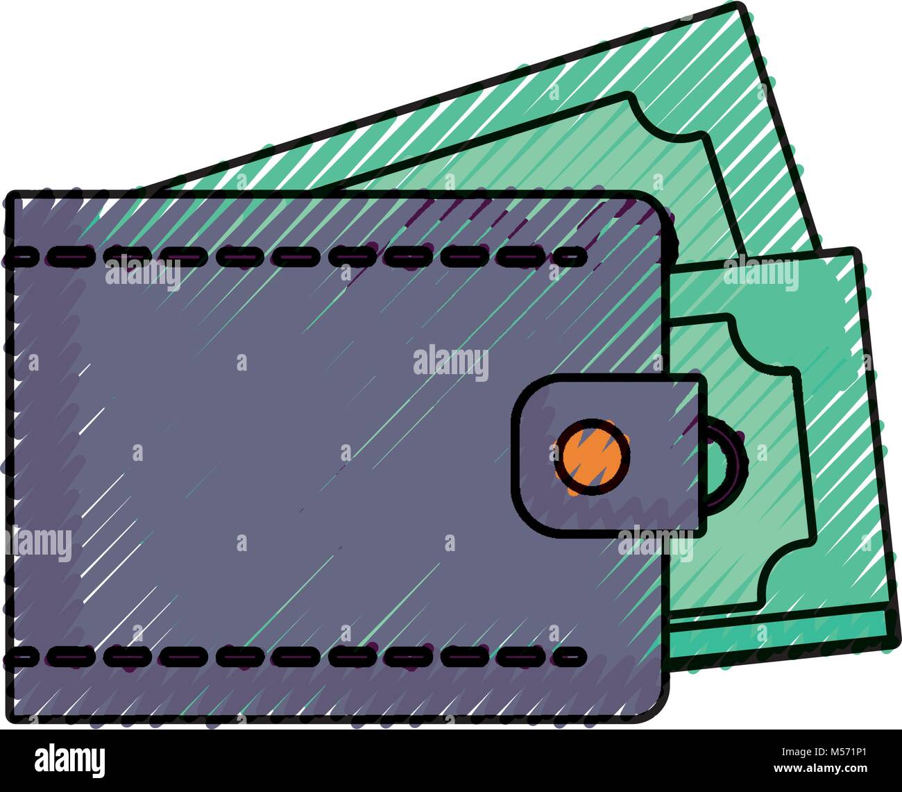 wallet vector illustration Stock Vector Image & Art - Alamy