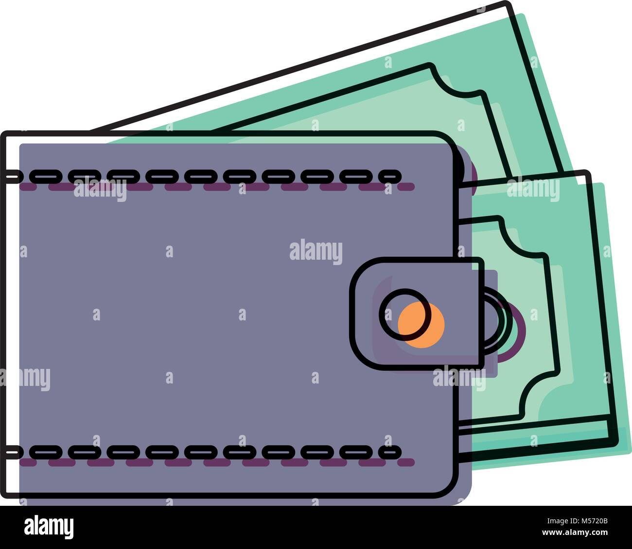 wallet vector illustration Stock Vector Image & Art - Alamy