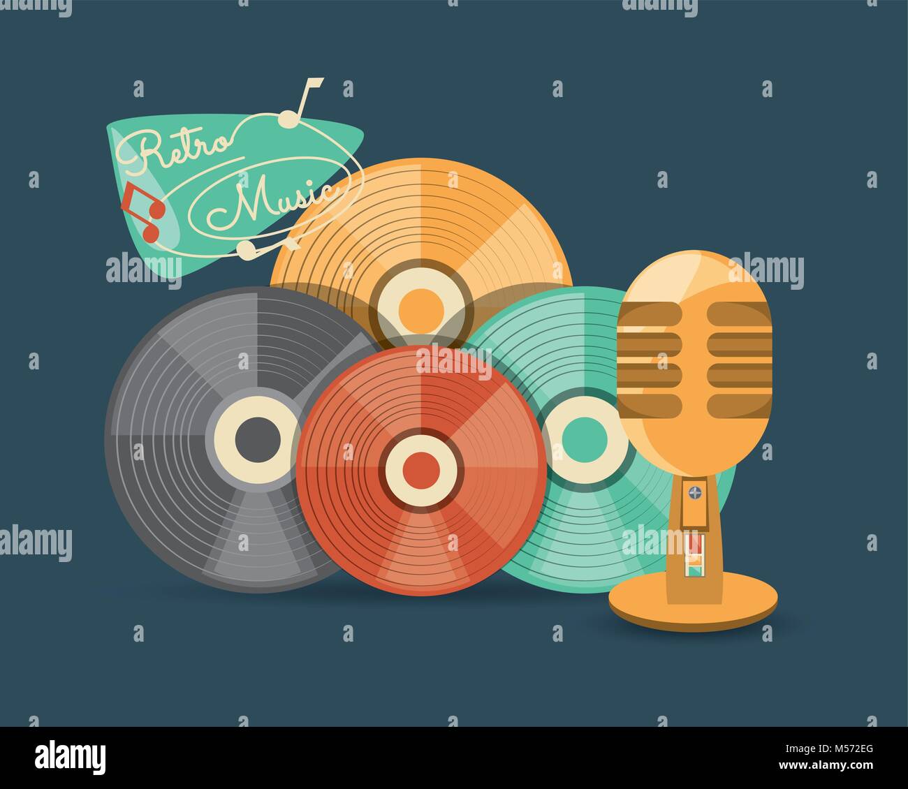 Retro music design Stock Vector Image & Art - Alamy