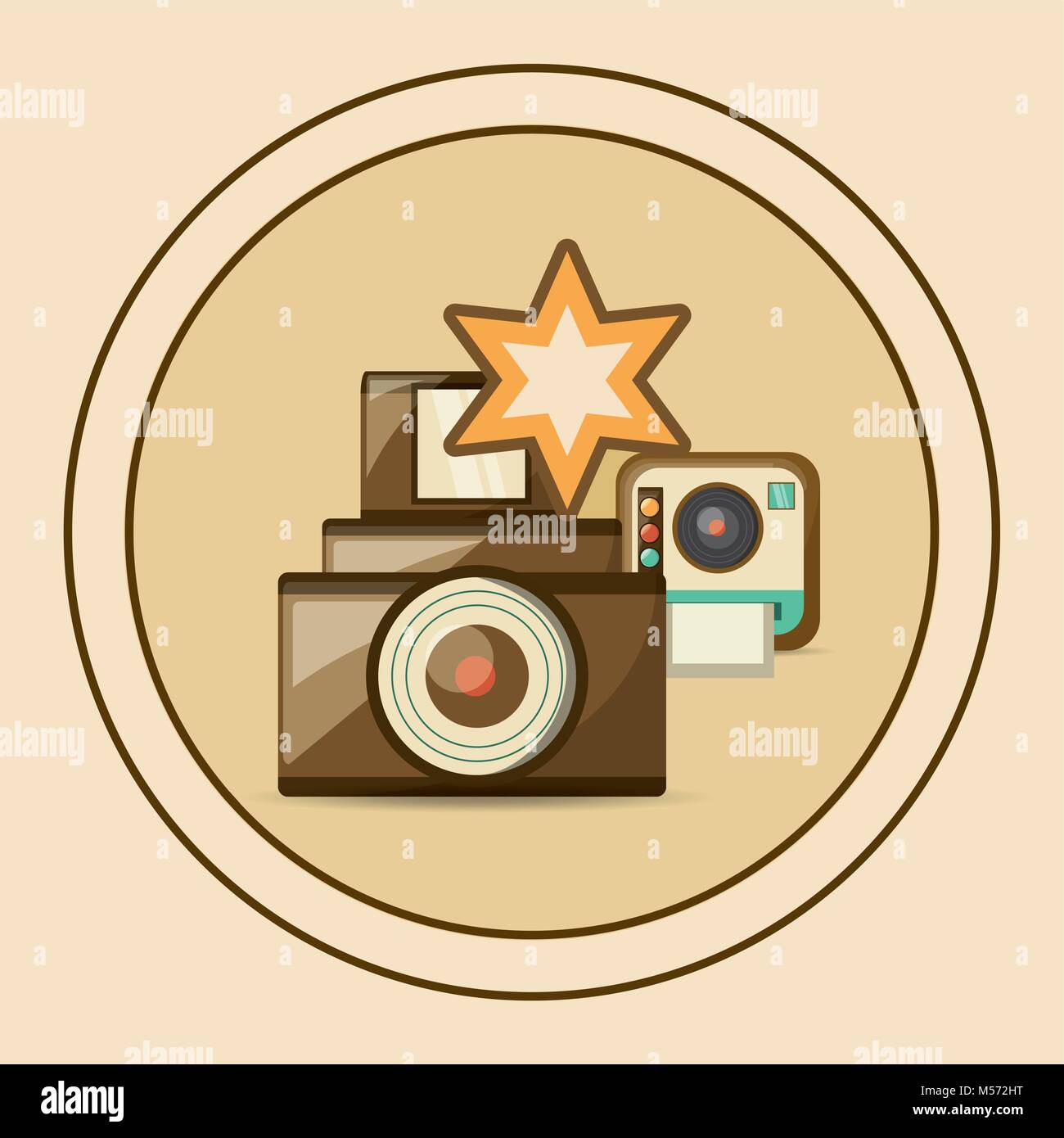 Old video cameras Stock Vector Images - Alamy