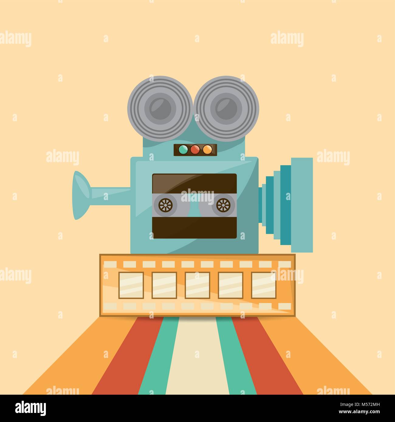 Retro film look photo Stock Vector Images - Alamy