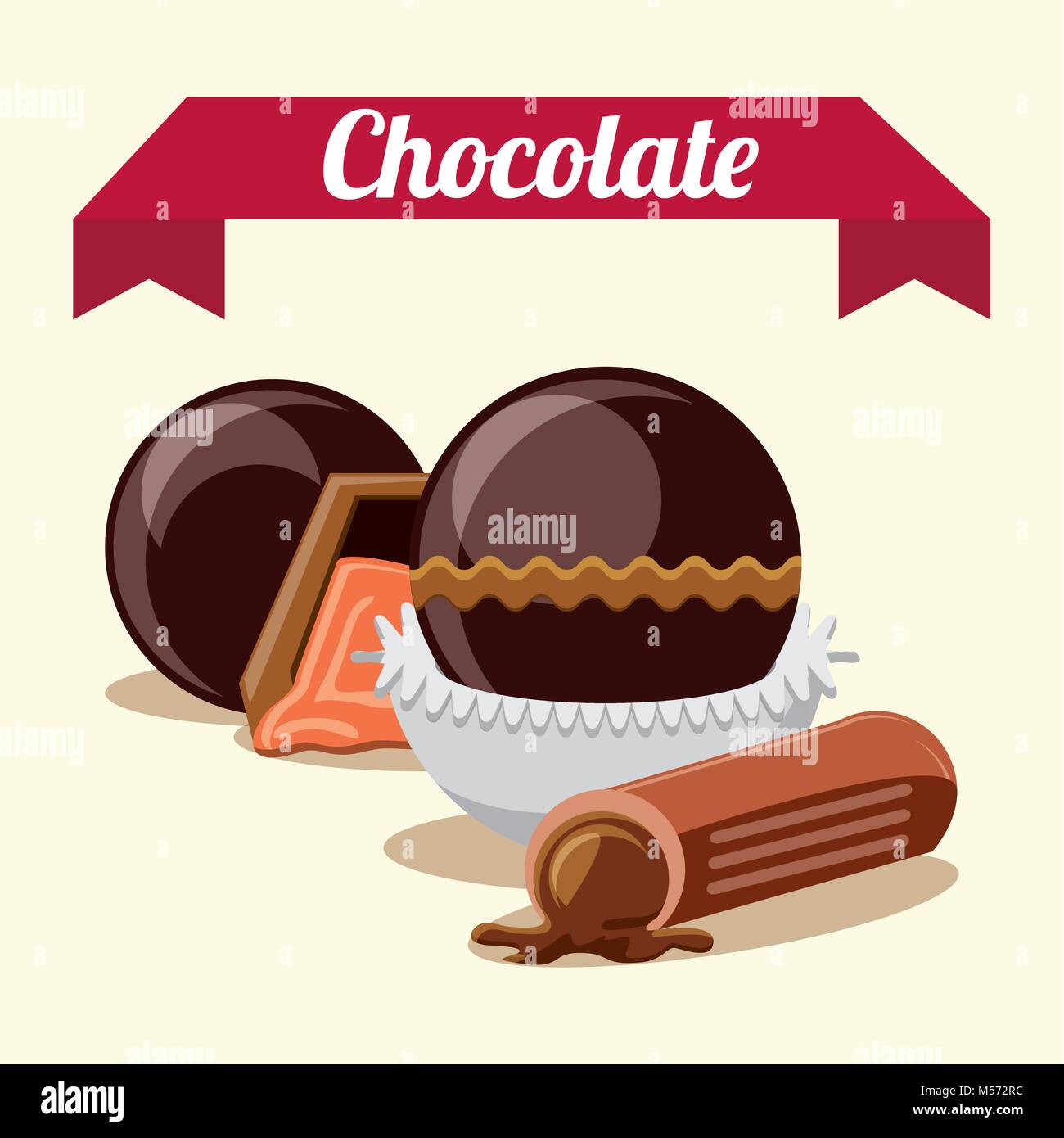 Chocolate candies design Stock Vector Image & Art - Alamy