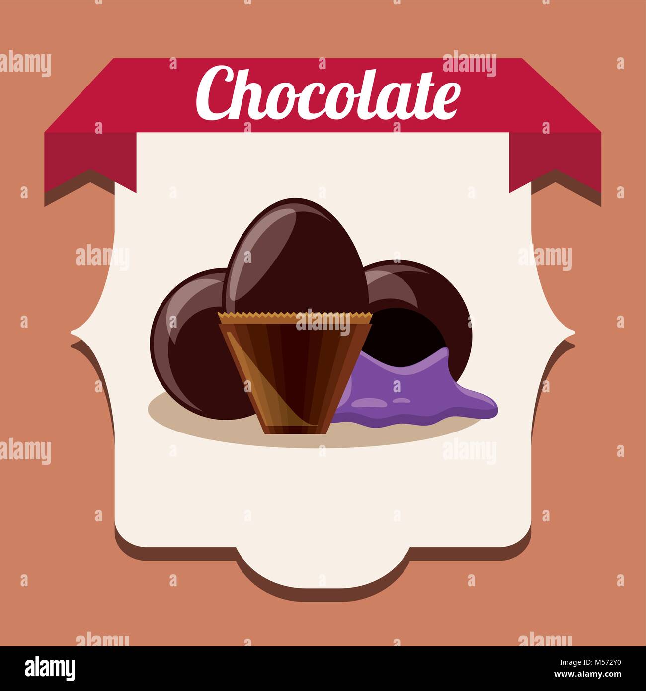 Chocolate candies design Stock Vector Image & Art - Alamy