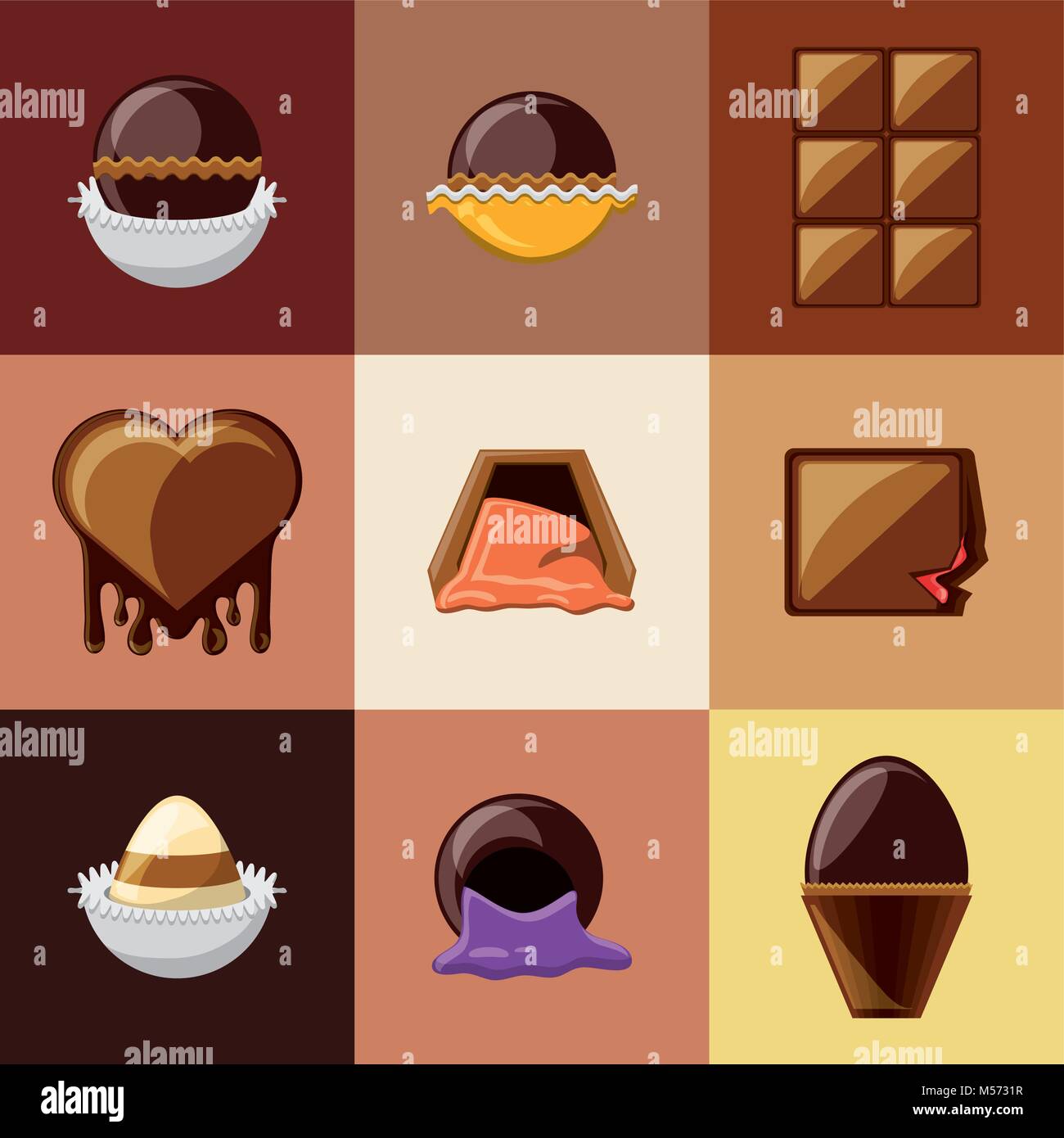 Chocolate candies design Stock Vector Image & Art - Alamy