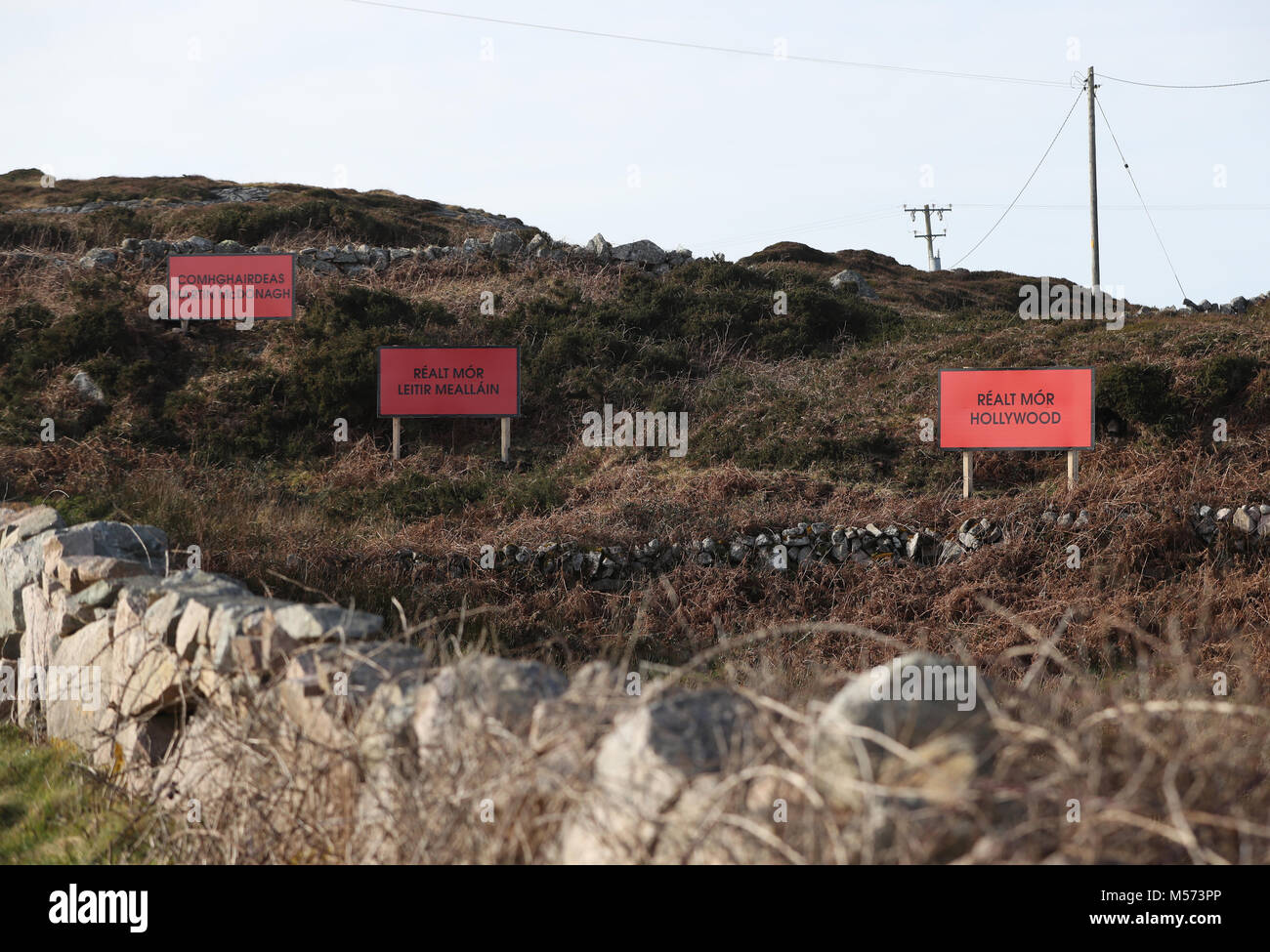 Three billboards erected outside Lettermullen, Co Galway to honour ...