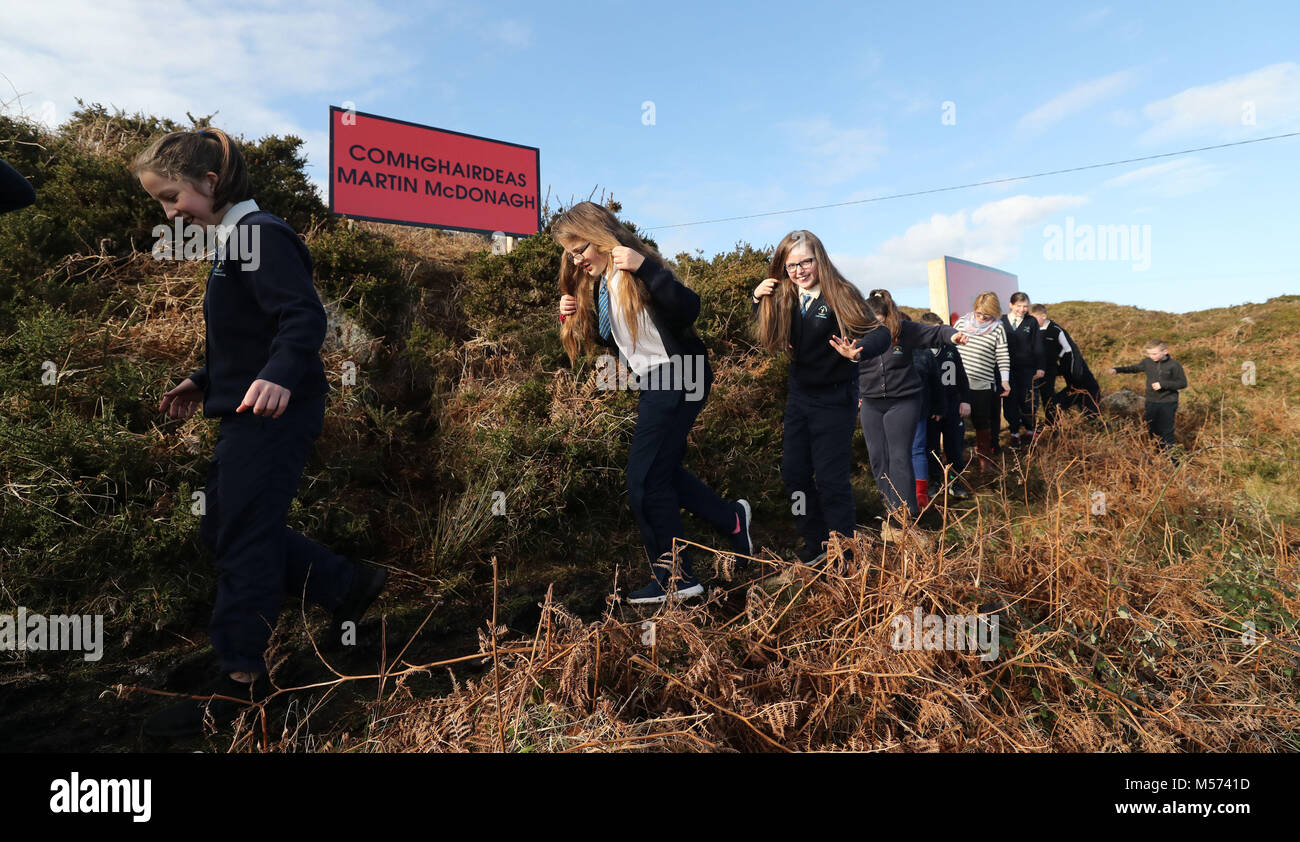 Students from Scoil Naisiunta Leitir Meallain visit the three ...