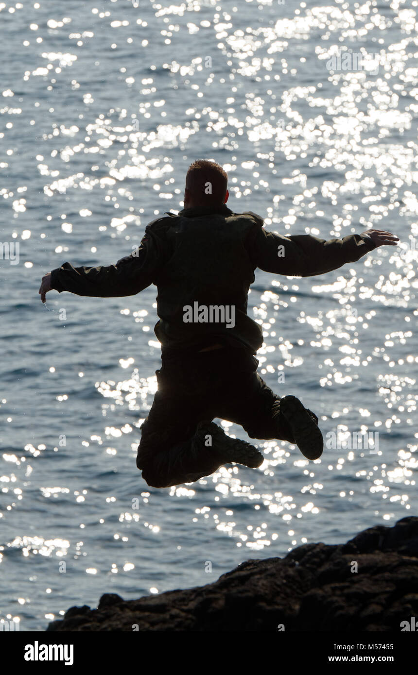 French military from 2nd Marine Infantry Paratrooper Regiment (2e RPIMa ...