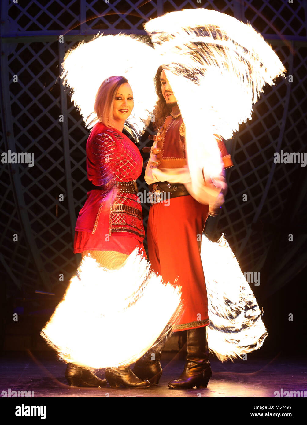 Bolas act Germaine and Gabriel perform with the Cirque Berserk at the ...
