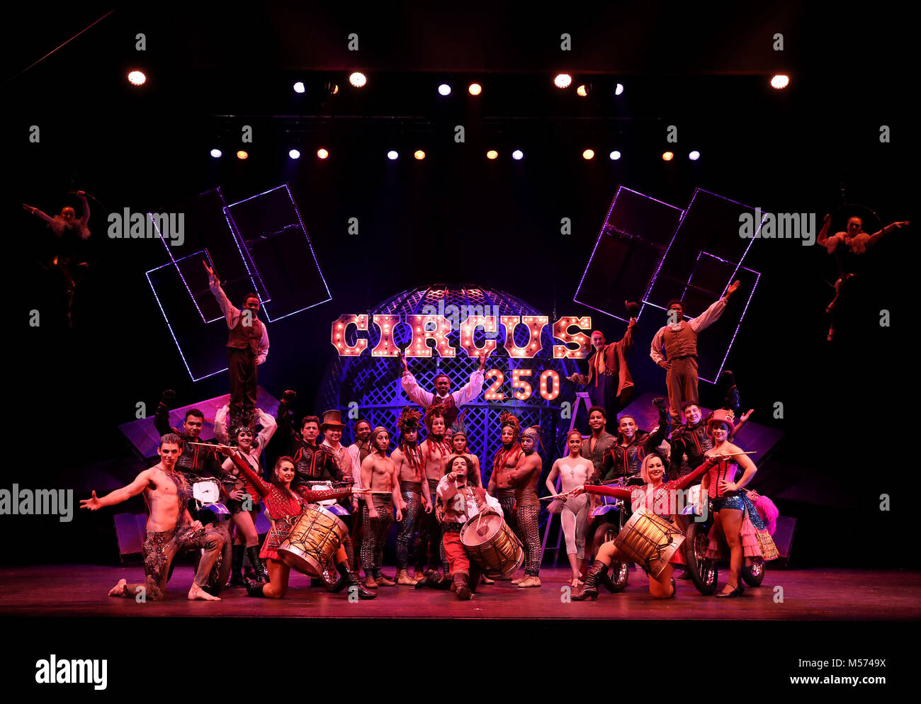 Cirque Berserk cast members at the Festival Theatre in Edinburgh to ...