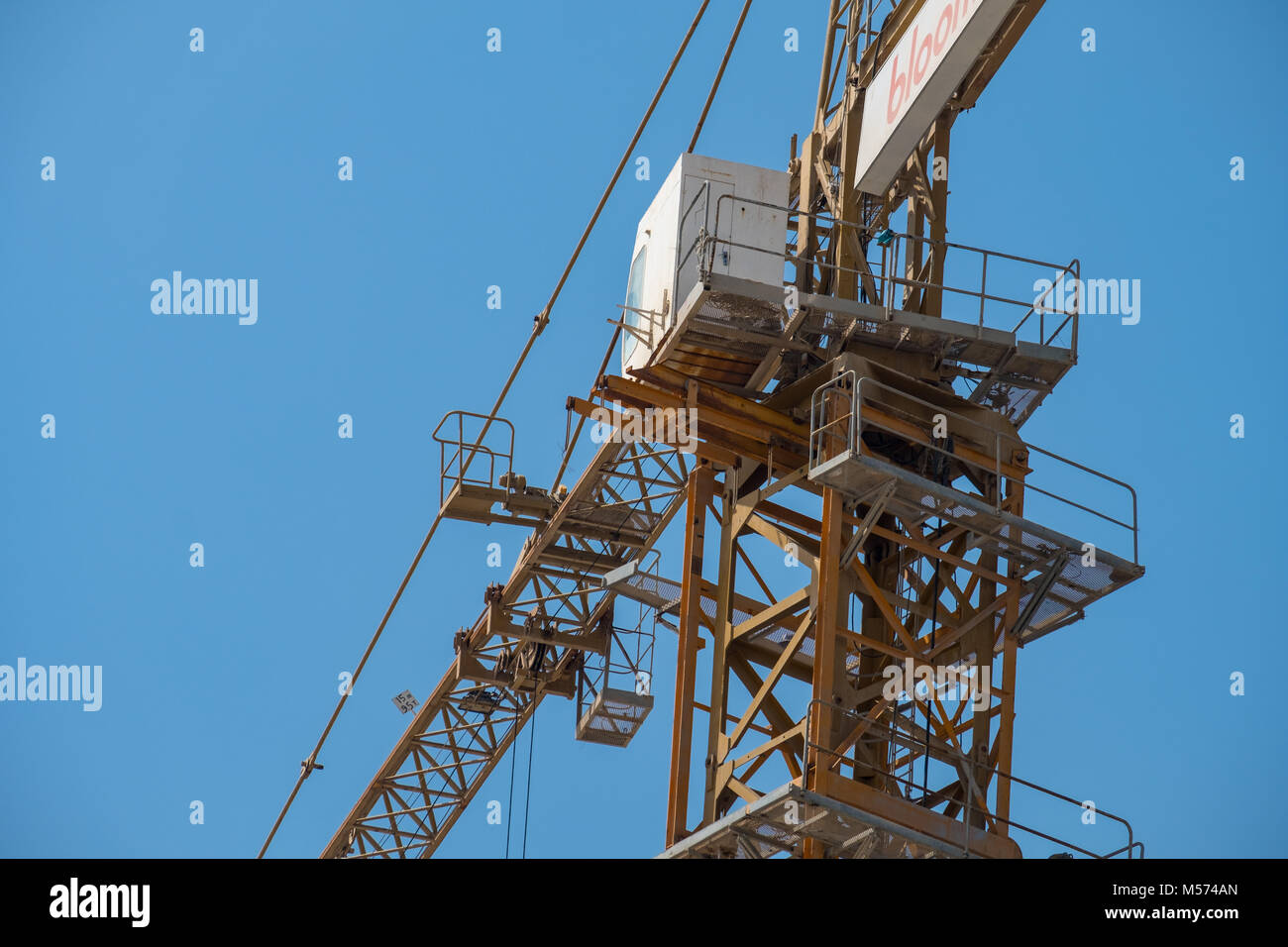 Tower crane cabin hi-res stock photography and images - Alamy