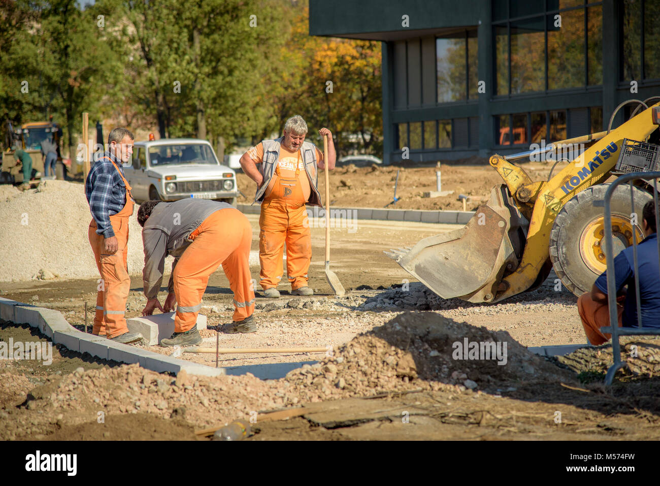 Building reconstruction, renovation of the Museum of Modern Arts Stock ...