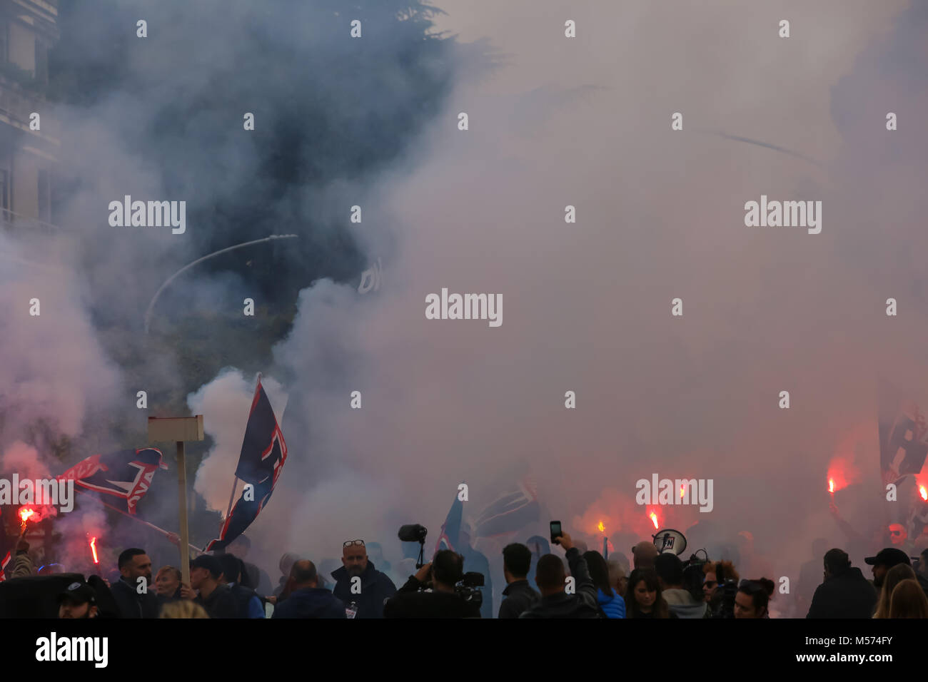 Rome, Italy 4 November 2017. Demonstration of the political movement ...