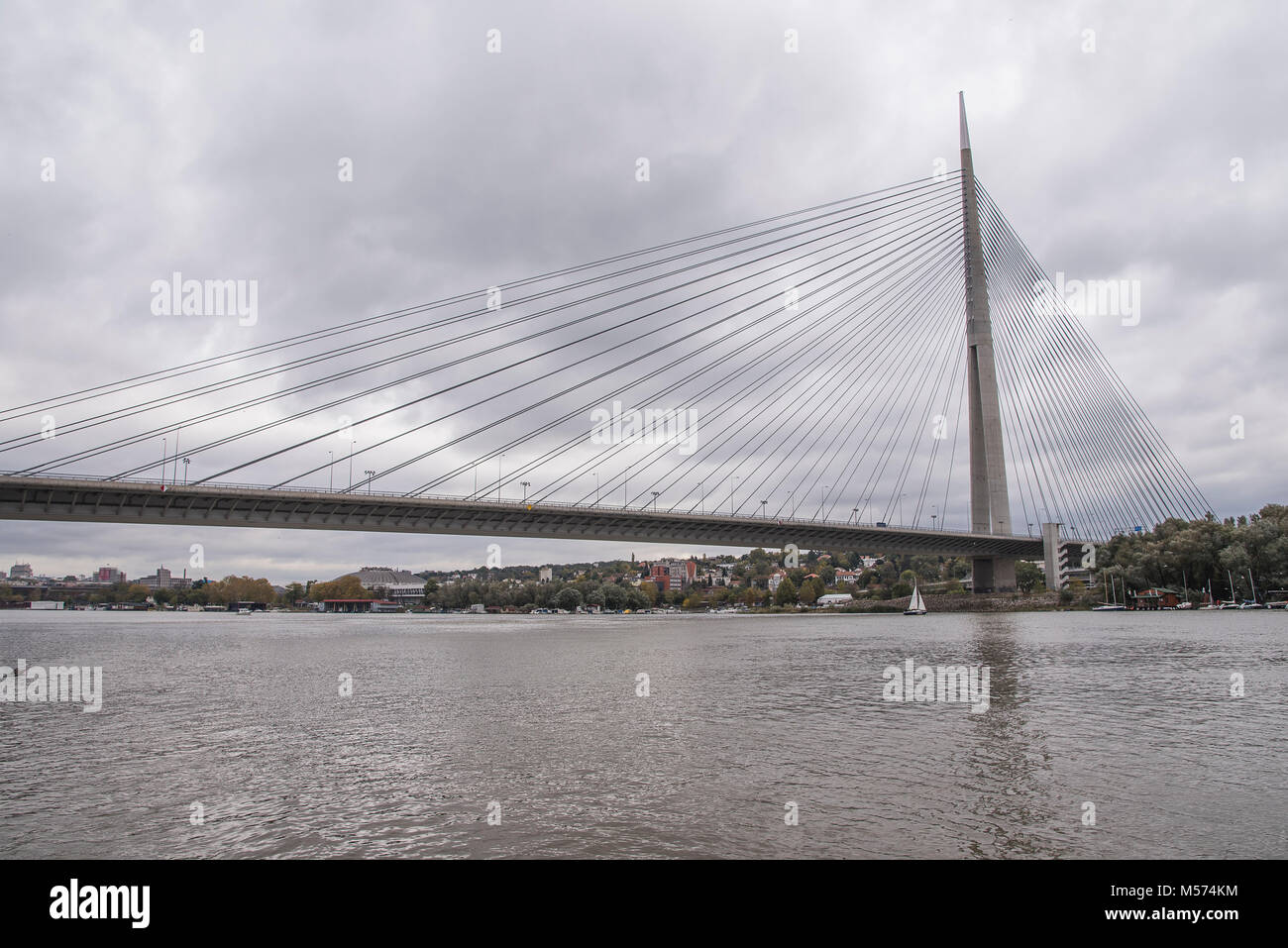 Bridge over Ada - Most na Adi Stock Photo - Alamy