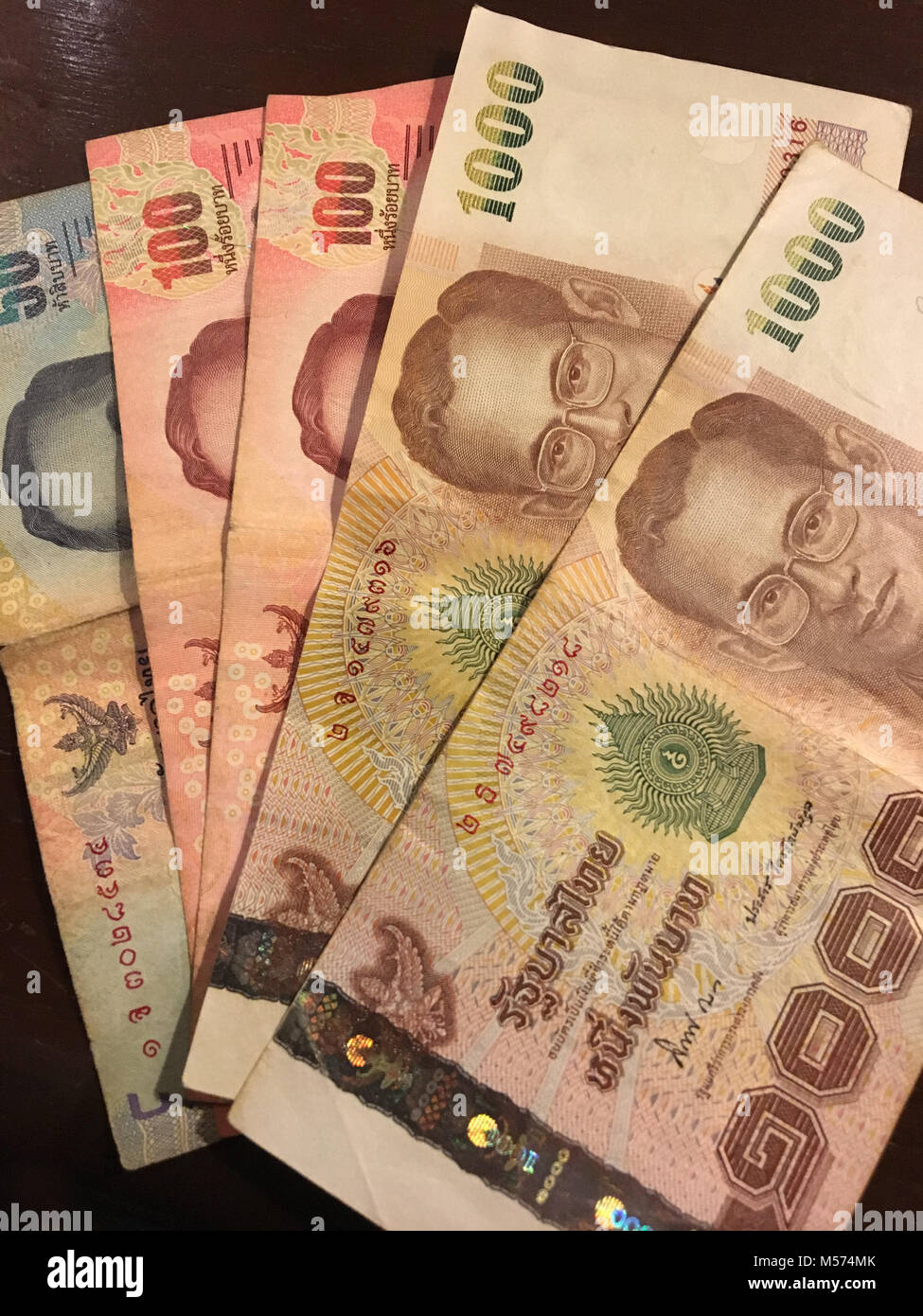 100 baht note hi-res stock photography and images - Alamy