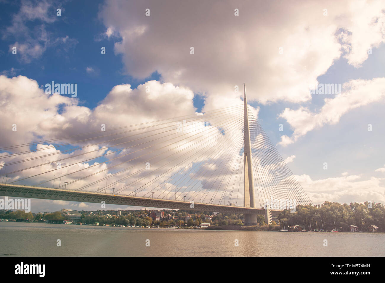 Bridge over Ada - Most na Adi Stock Photo - Alamy