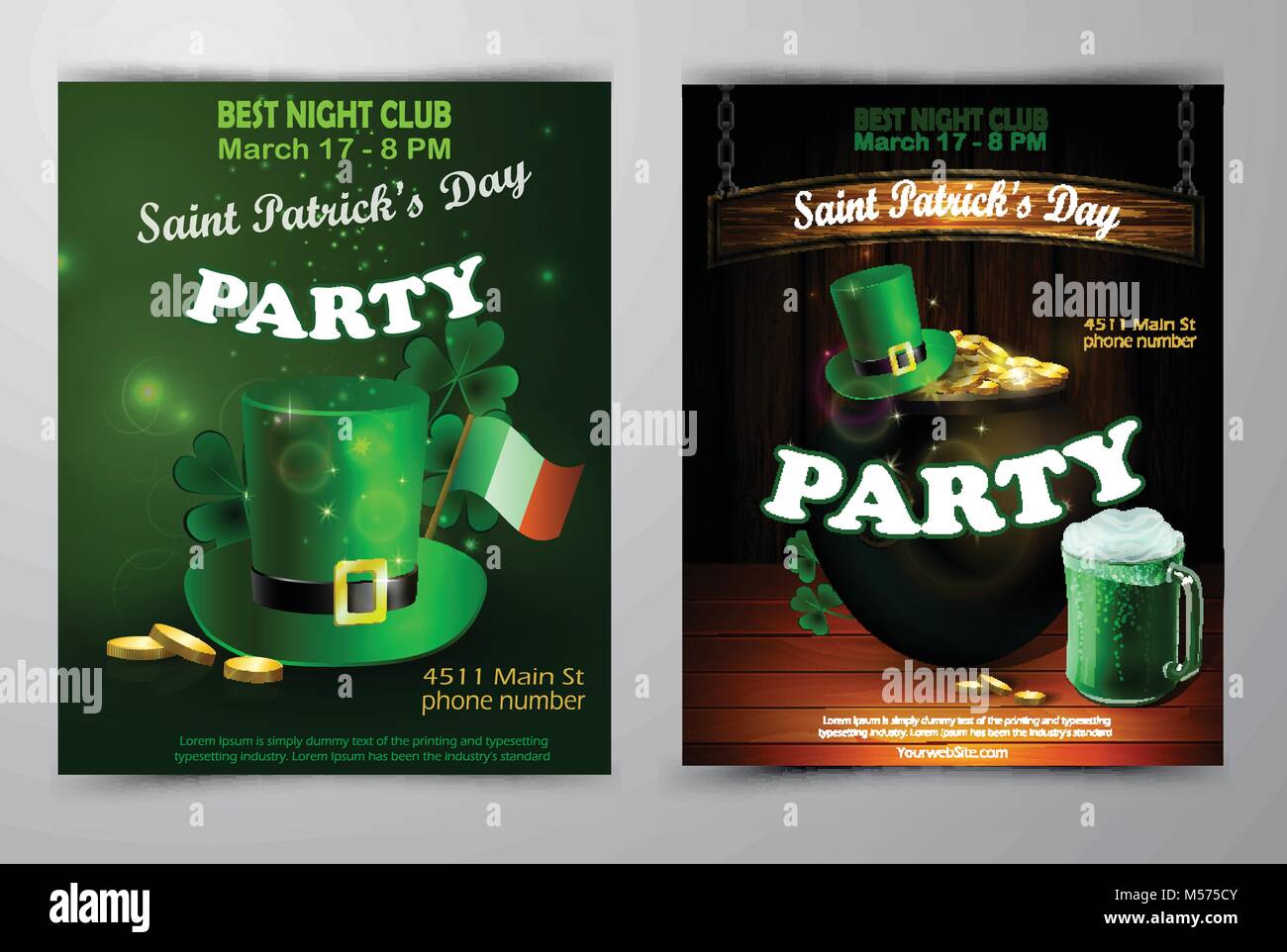 St. Patrick s Day poster. Vector illustration Stock Vector Image & Art ...
