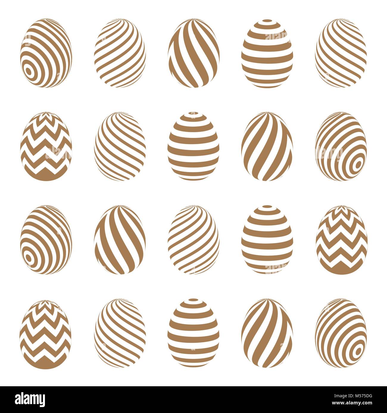 Isolated group realistic easter Cut Out Stock Images & Pictures - Alamy