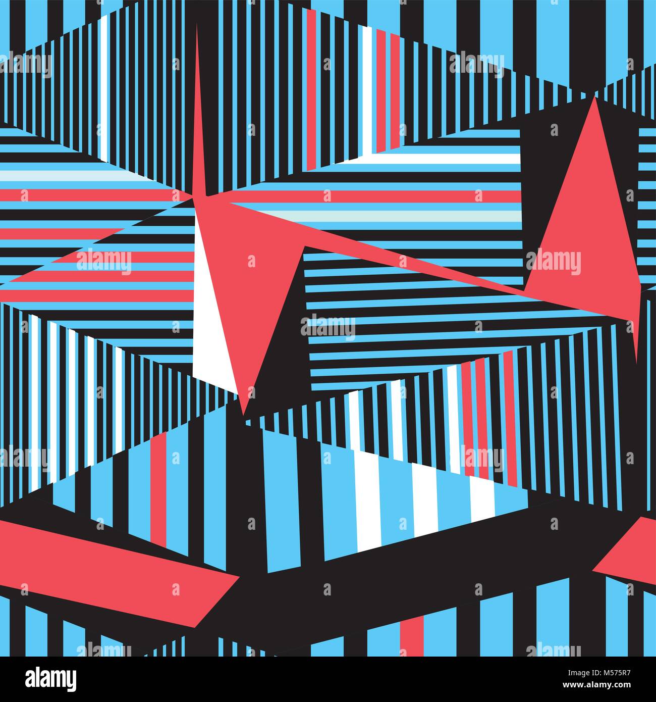 Seamless beautiful geometric pattern of different shapes Stock Vector ...