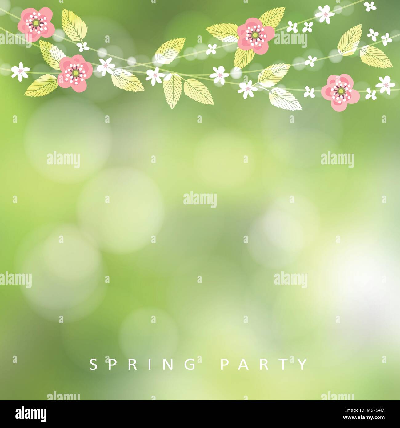 Cherry blossom illumination Stock Vector Images - Alamy