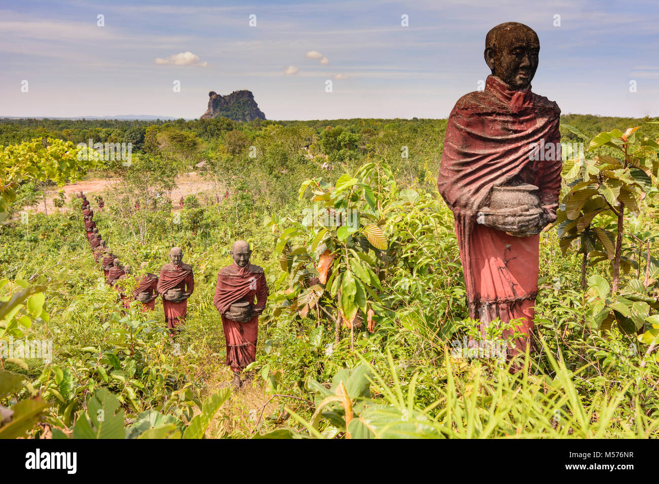 Mudon: 500 life size statues of Arahant disciples of Buddha, near ...