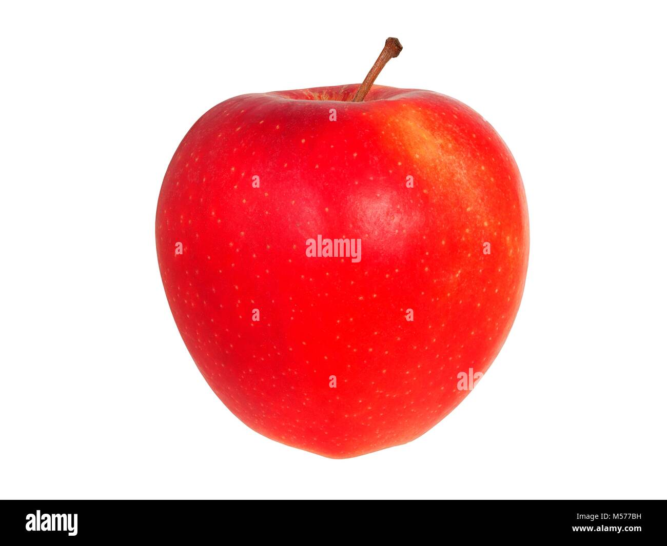Big red apple isolated on white background Stock Photo - Alamy