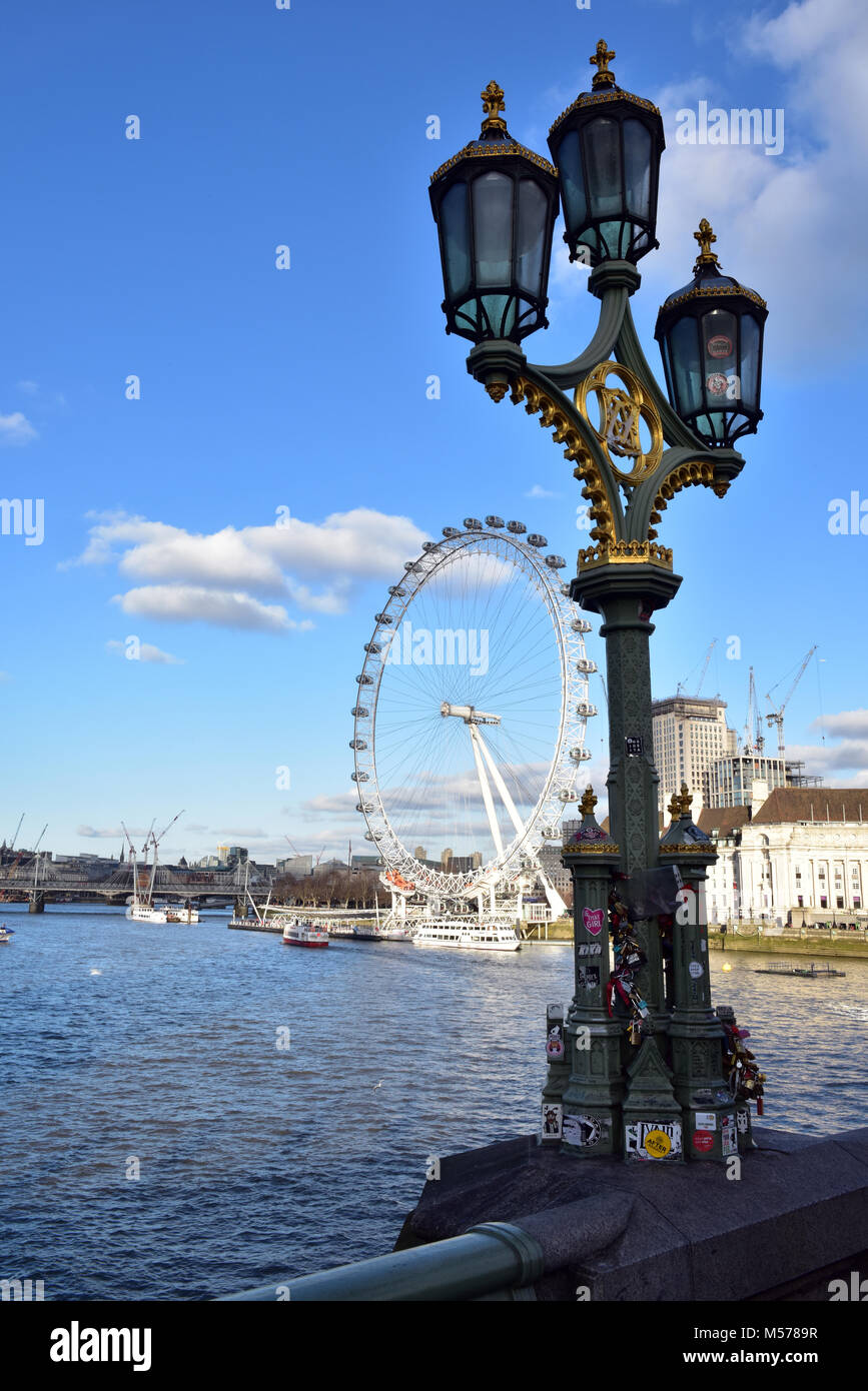 A different and unusual view of the london eye from Waterloo or ...