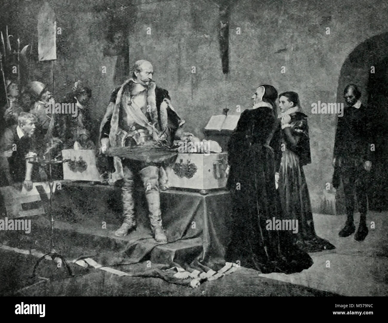 Duke Charles insulting the corpse of his enemy Flemming Stock Photo - Alamy