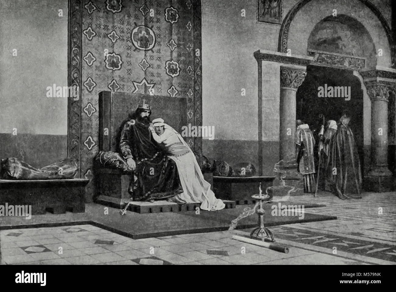 The excommunication of Robert the Pious Stock Photo - Alamy