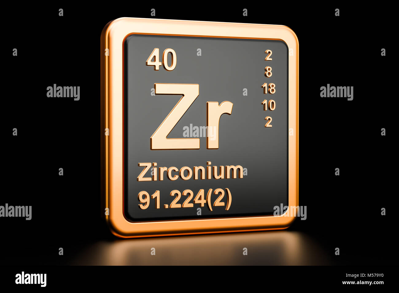 Zirconium atom hi-res stock photography and images - Alamy
