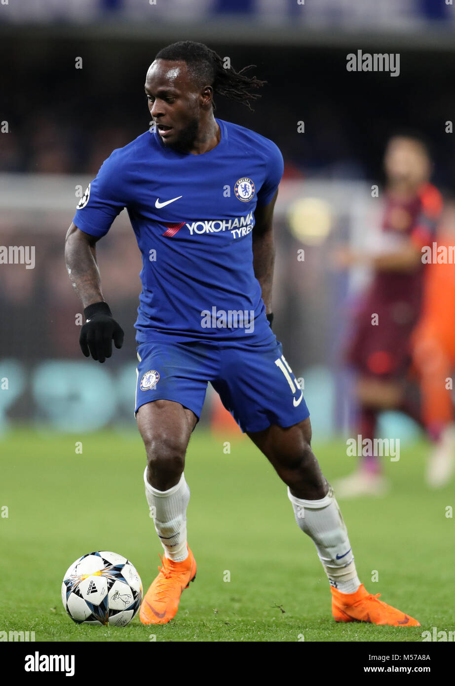 Chelsea's Victor Moses during the UEFA Champions League round of ...