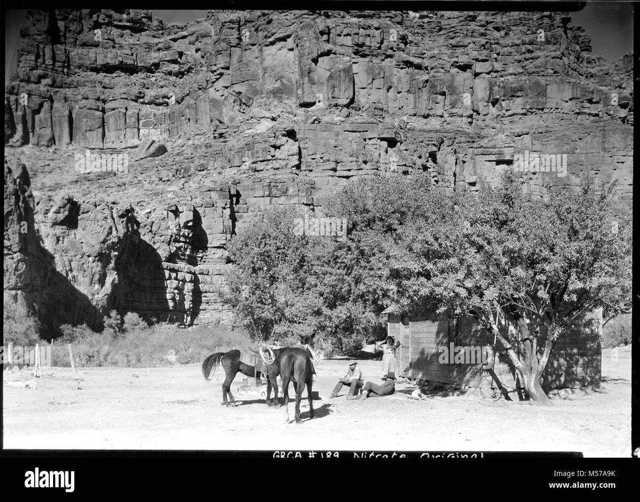 Grand Canyon Historic Photo. HAVASUPAI INDIANS IN SUPAI A SHADED CABIN ...