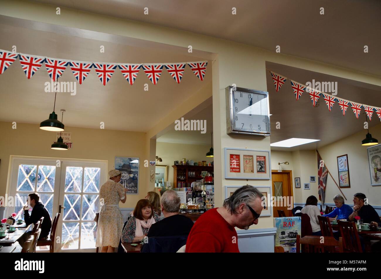 the fourteas WW2 themed cafe in stratford upon avon warwickshire UK ...
