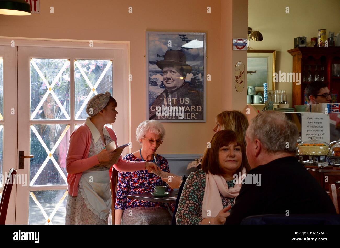 the fourteas WW2 themed cafe in stratford upon avon warwickshire UK ...