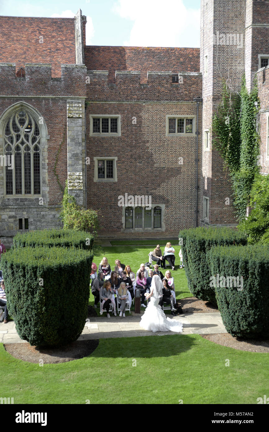 Beautiful Models wearing Bridal wear are walking on a catwalk at ...