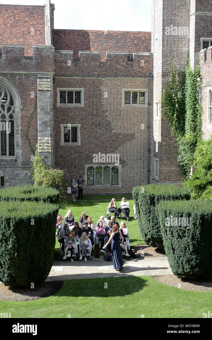 Beautiful Models wearing Bridal wear are walking on a catwalk at ...