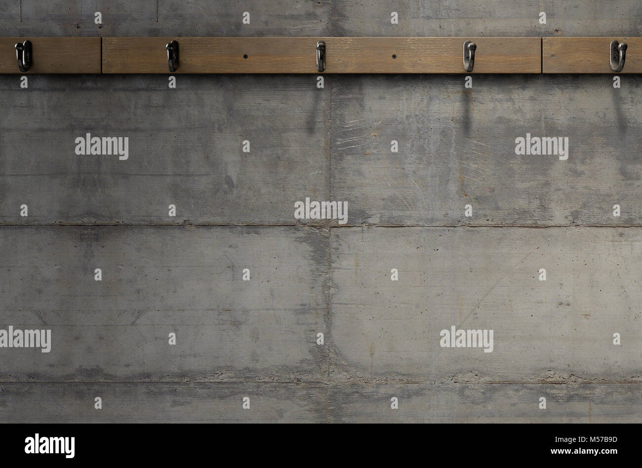 Locker room empty hooks hi-res stock photography and images - Alamy